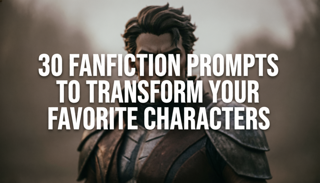 30 Fanfiction Prompts to Transform Your Favorite Characters - Inkwrit